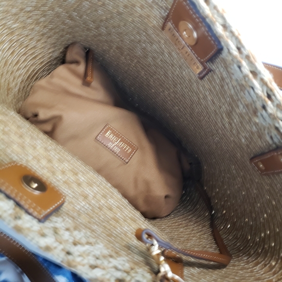 Eric Javits | Bags | Eric Javits 2p Wicker Straw Tote Satchel Pouch ...